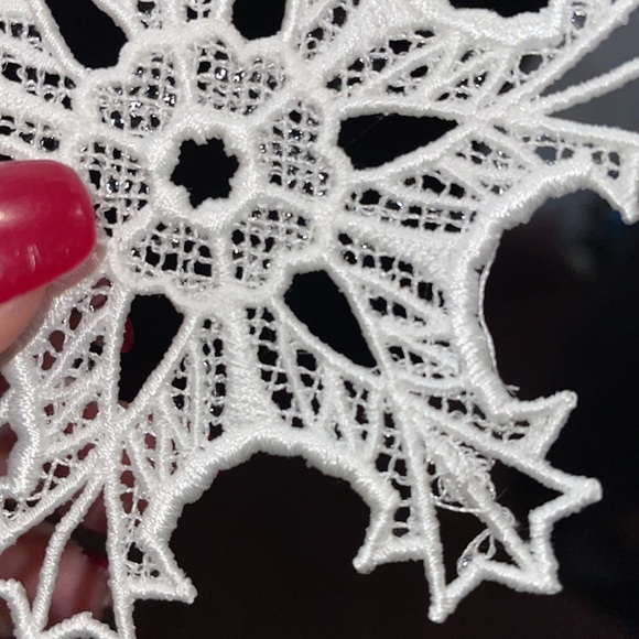 Holiday | Smoke Flake Free Standing Lace Ornament Set Of 8 One Of A ...